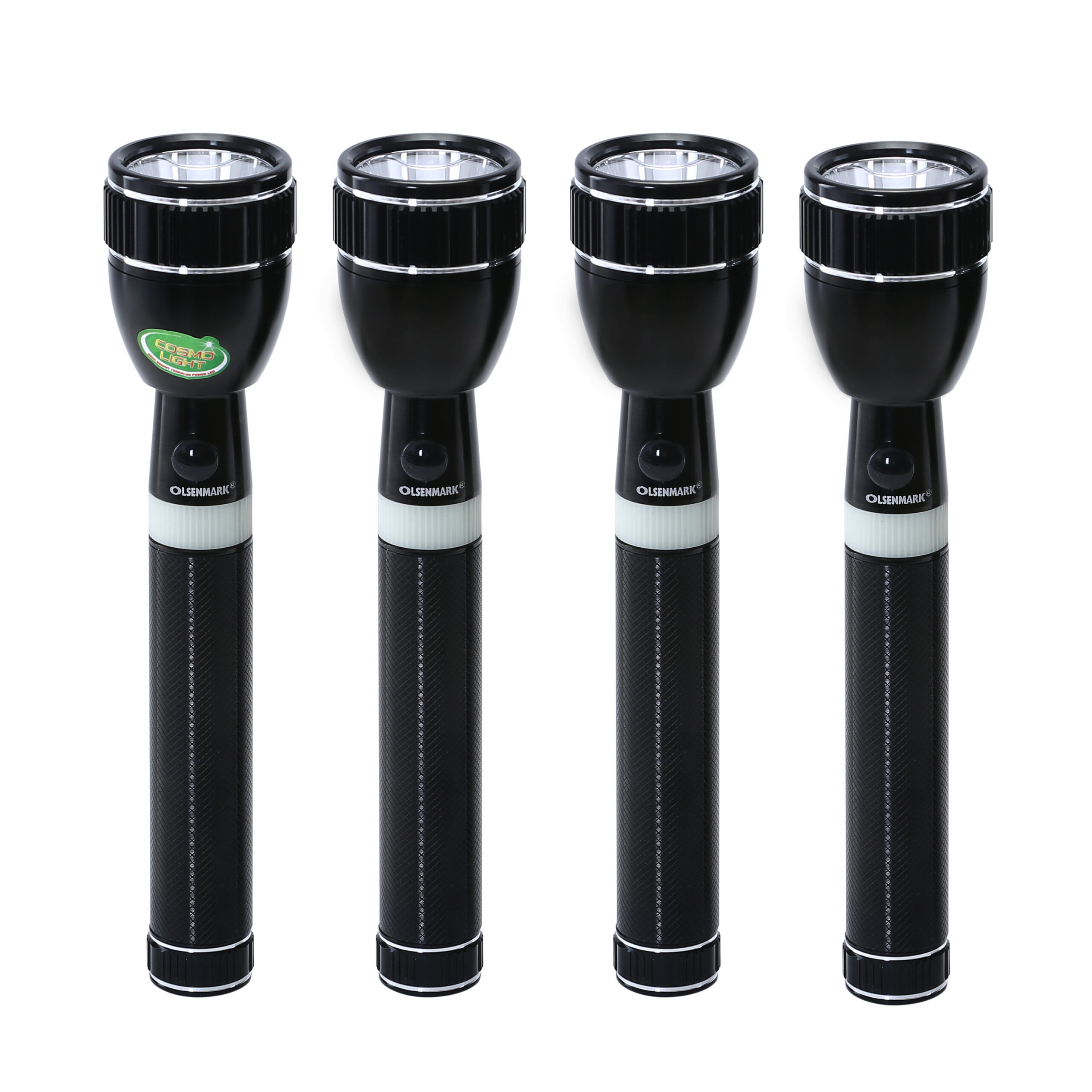 Olsenmark Rechargeable Led Flashlight, 4Pc- Super Bright Cree-Xpe Led ...
