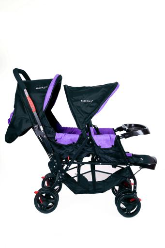 Order Baby Plus Purple Twin Stroller With Reclining Seat, 0+ Years Now ...