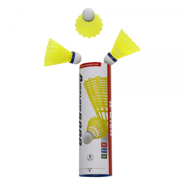 WISH SHUTTLE COCK 6 PCS YLW MED S-370 | Jomla.ae