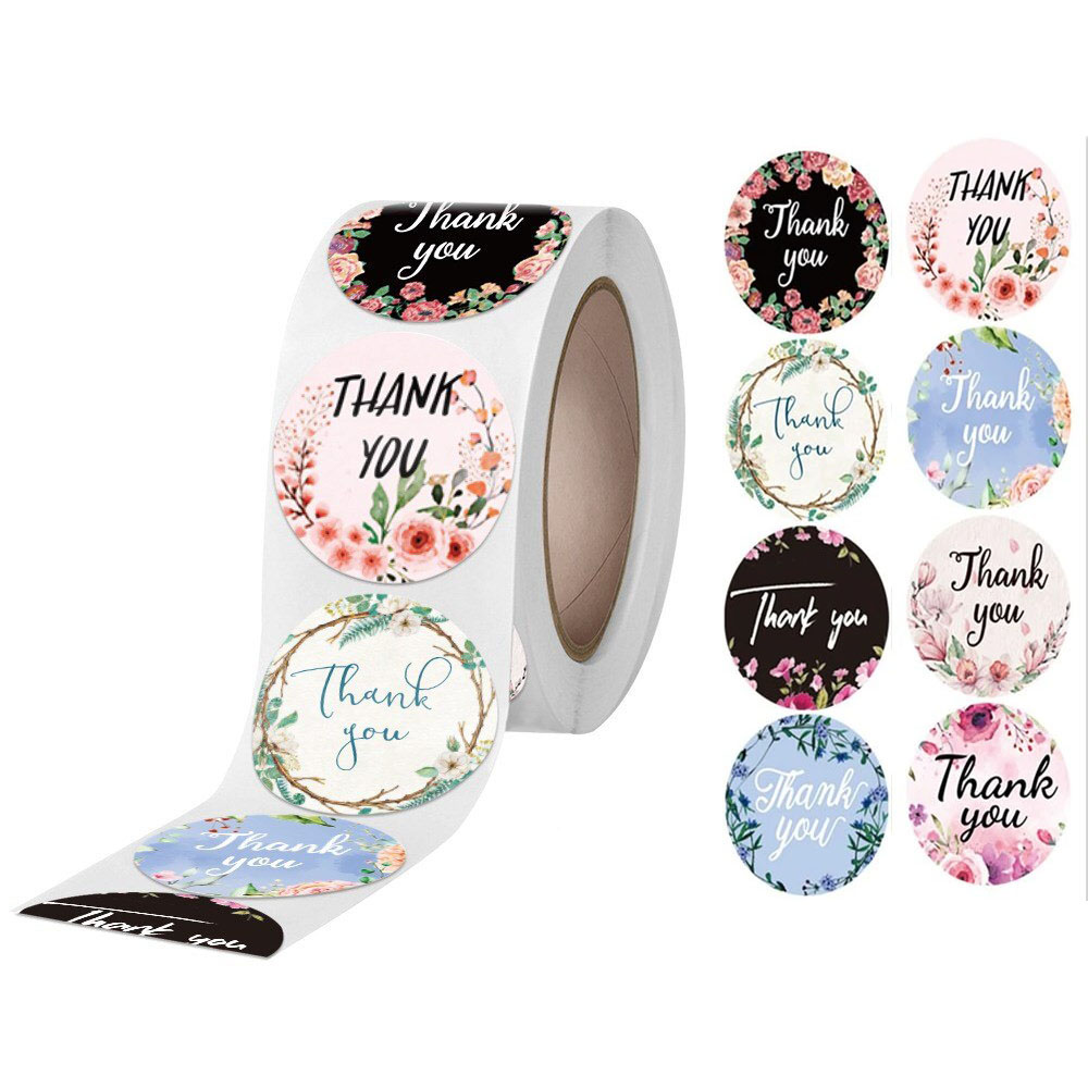 Order Wownect 8 Color Thankyou Sticker Round [1inch][1000 Stickers ...