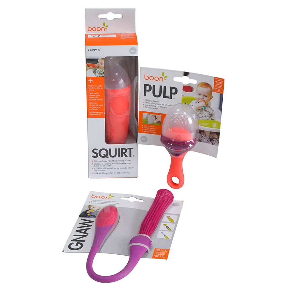 Order Tomy Boon Boon - Squirt + Pulp Feeder + Gnaw - Pink Now! | Jomla.ae