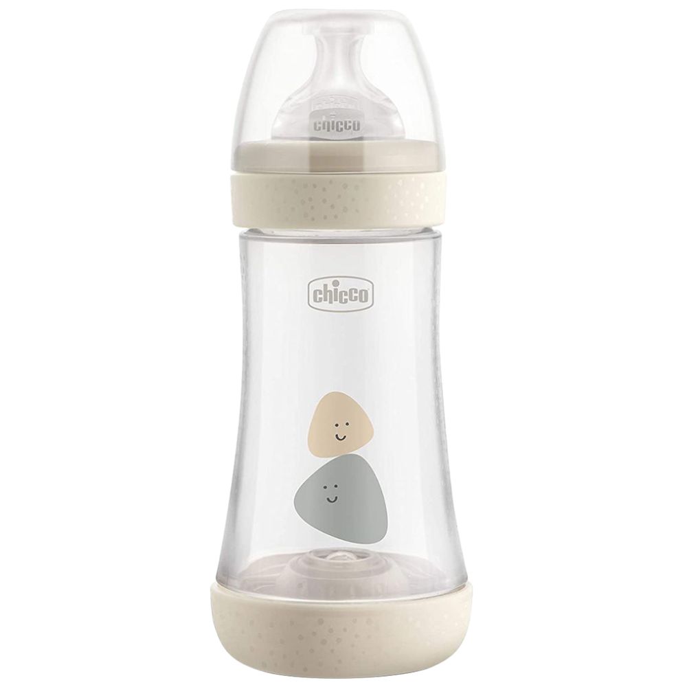 Order Chicco - Perfect 5 Feeding Bottle 240ml Medium Flow 2m+ Silicone Now! | Jomla.ae