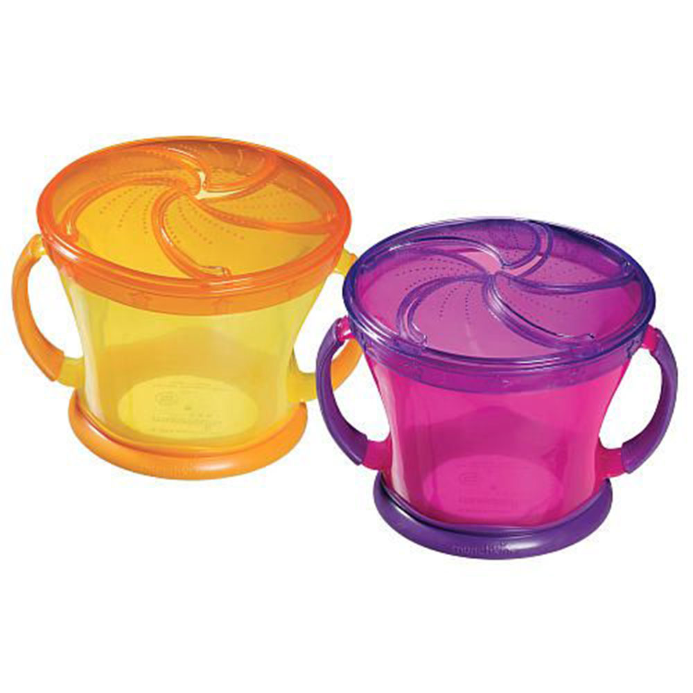 Munchkin - Snack Catcher 2pack - Orange & Pink | Jomla.ae