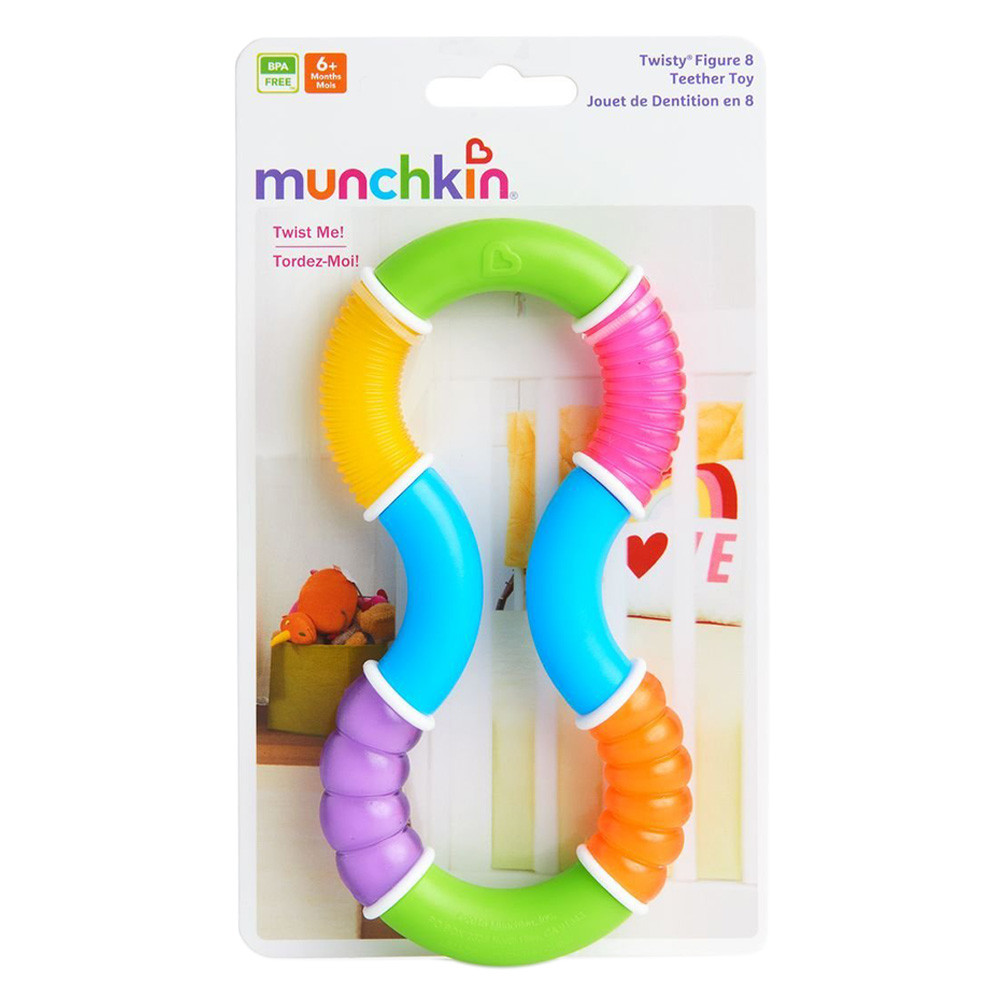 اطلب لعبة عضاضة طفل شكل 8 تويستي مونشكين Twisty Figure 8 Teether Toy ...