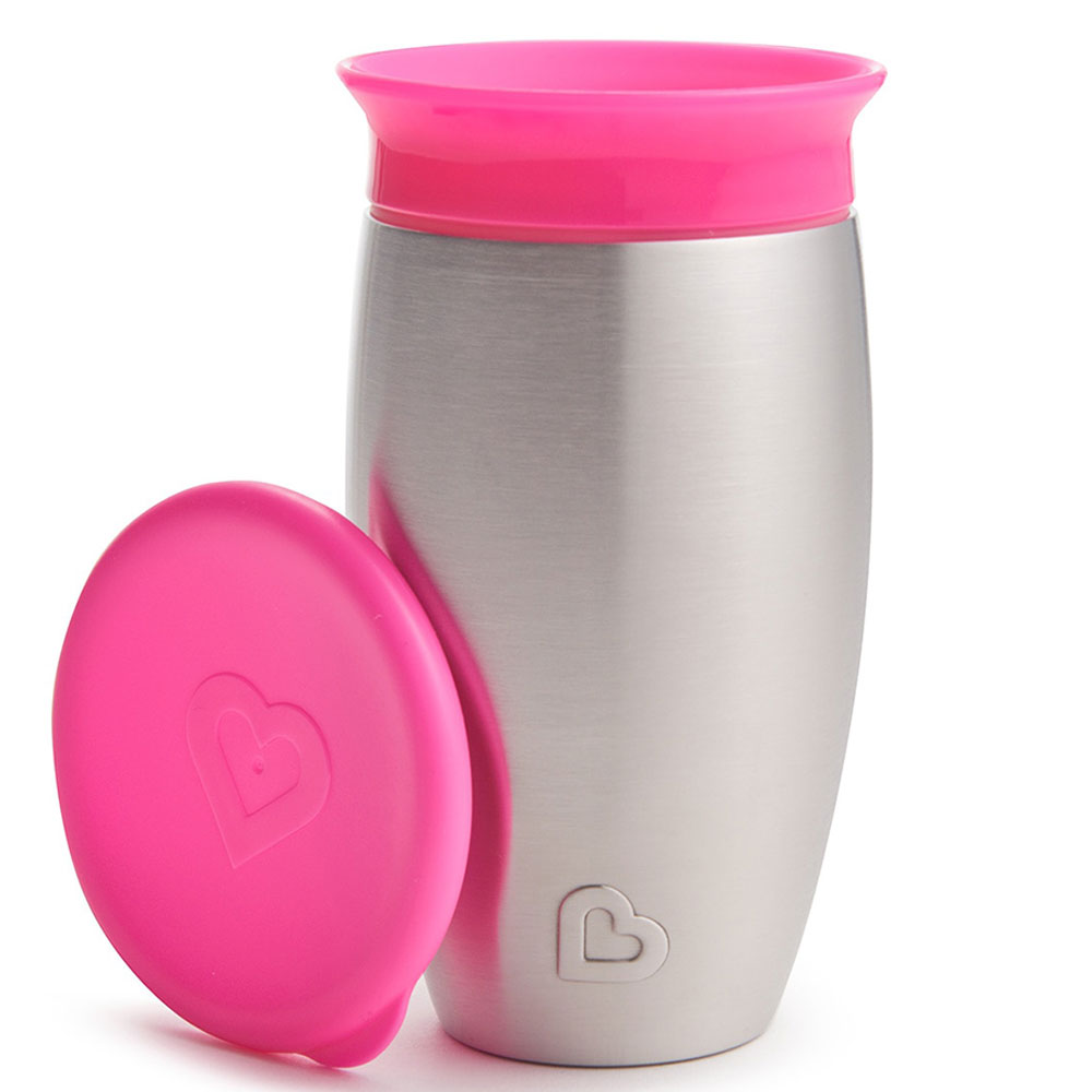 Order Munchkin - Miracle 360 Stainless Sippy Cup 10oz - Pink Now ...