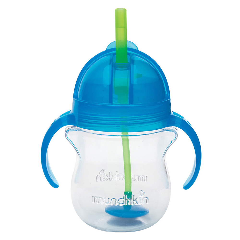 Munchkin - Click Lock Weighted Flexi Straw Cup 7oz - Blue | Jomla.ae