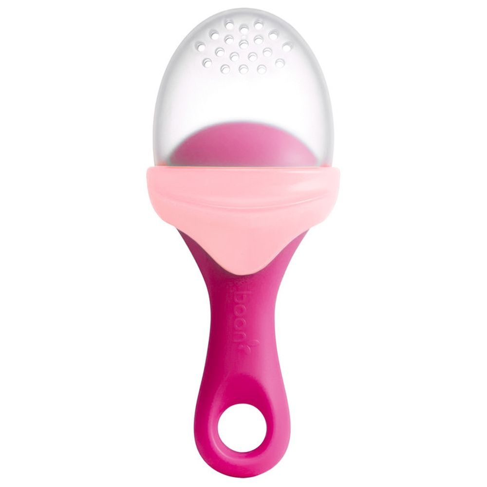 Tomy Boon Boon - Pulp Silicone Feeder - Pink/Wine | Jomla.ae