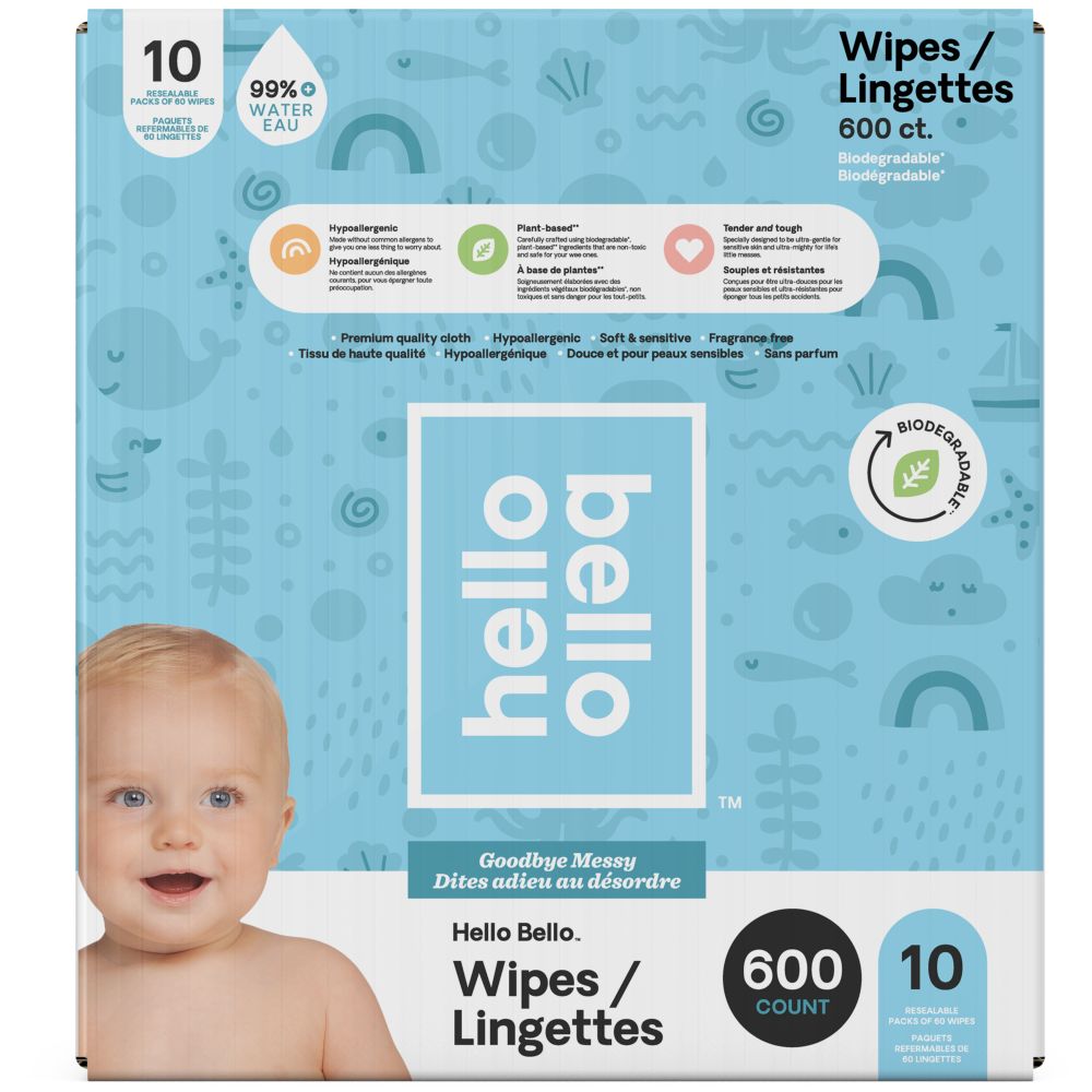 Hello Bello Baby Wipes 600pcs | Jomla.ae