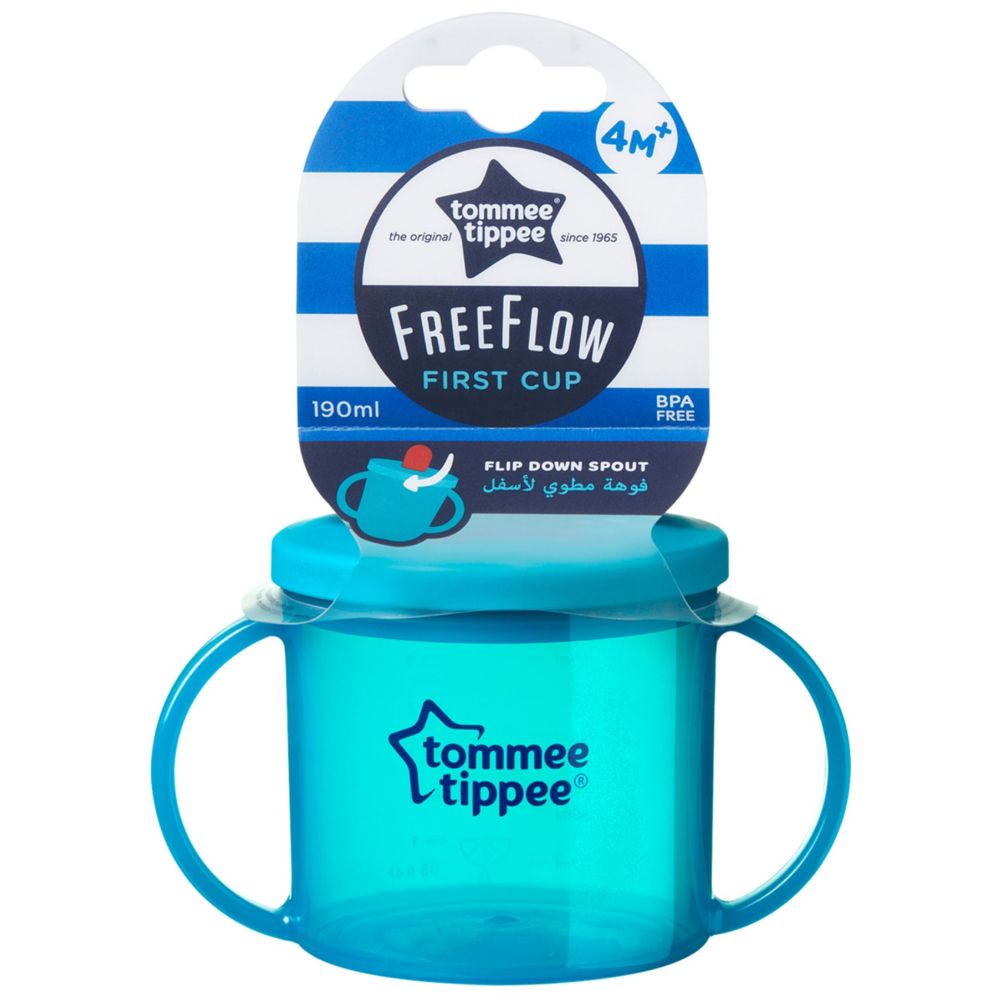 اطلب كوب الاطفال ضد الانسكاب 199ml بلاستيك ازرق Essentials First Cup ...