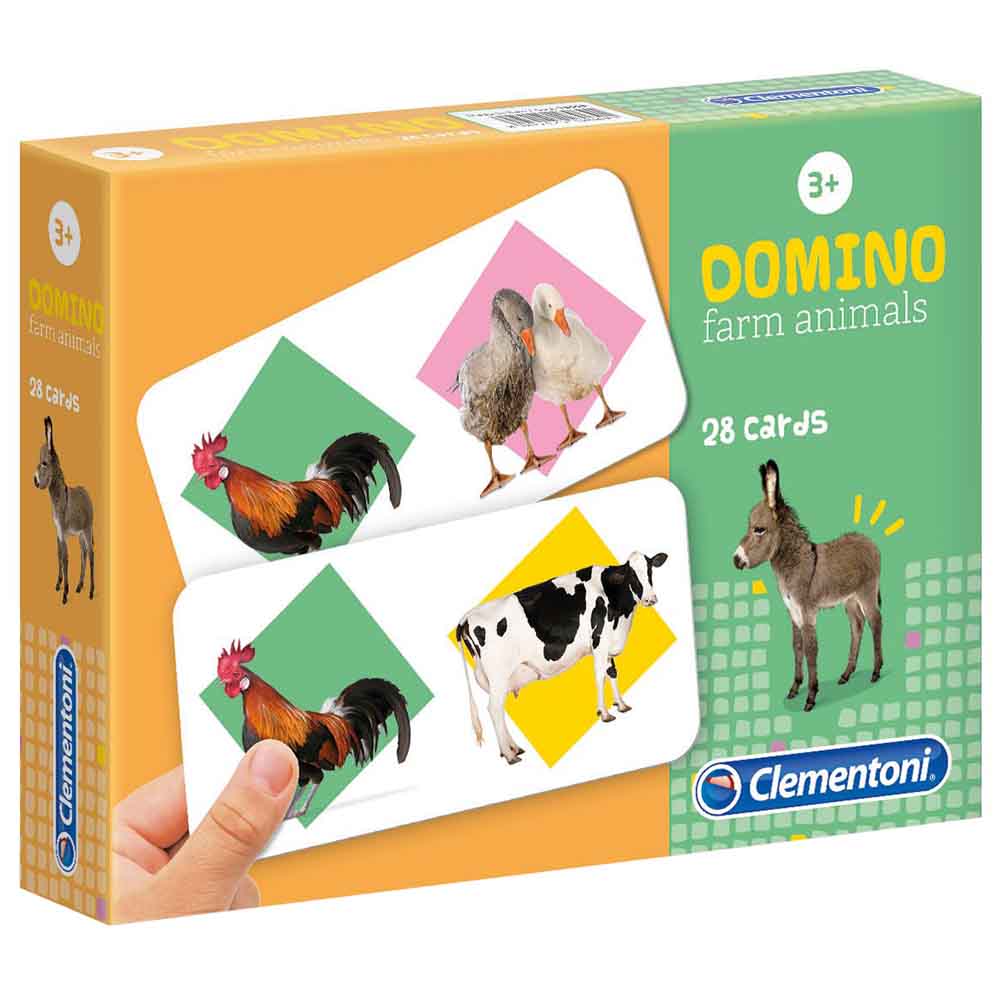 Clementoni - Domino Pocket - Farm Animals | Jomla.ae