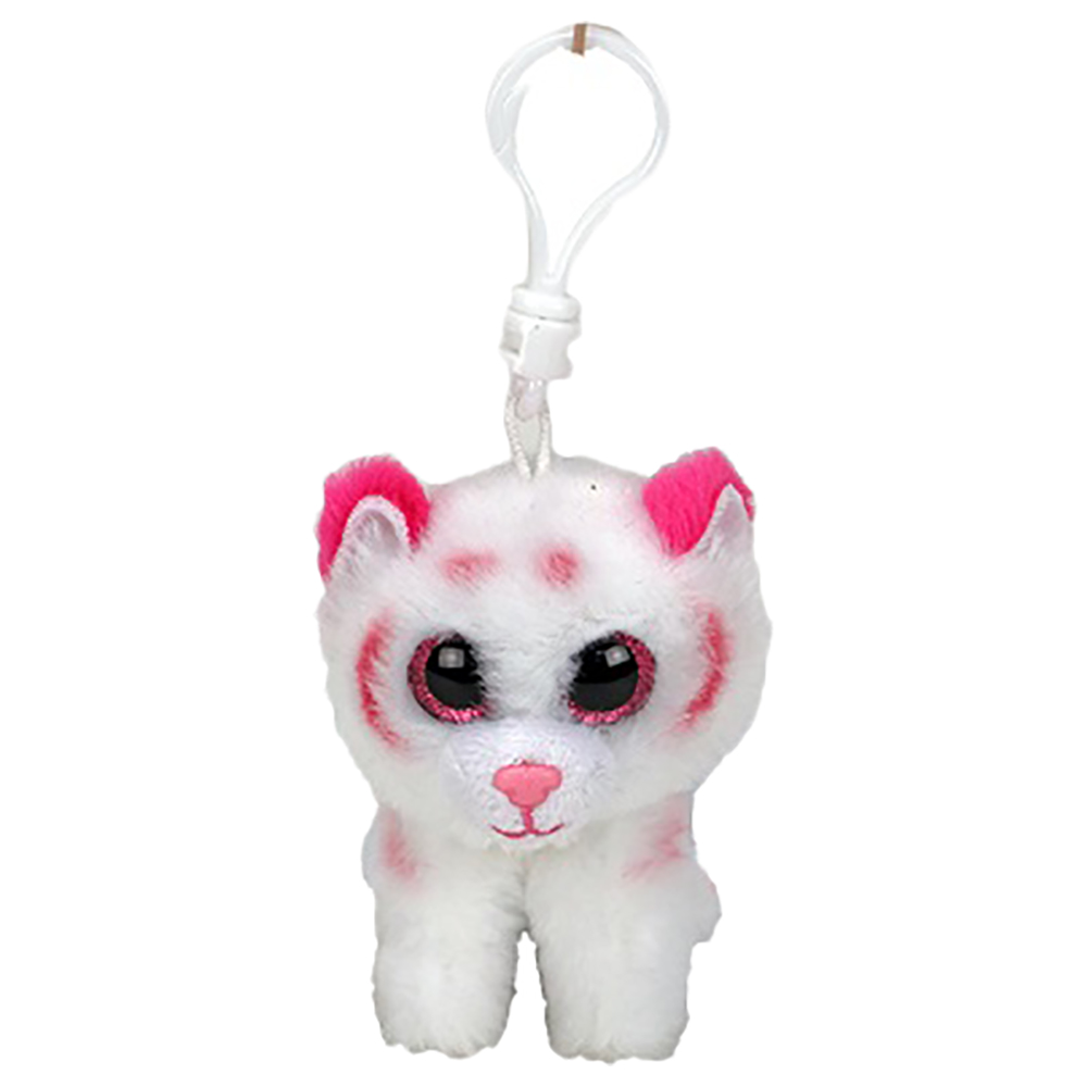 اطلب دمية محشوة مع مشبك بحجم 3 انش على شكل نمر أبيض وزهري Ty Beanie ...