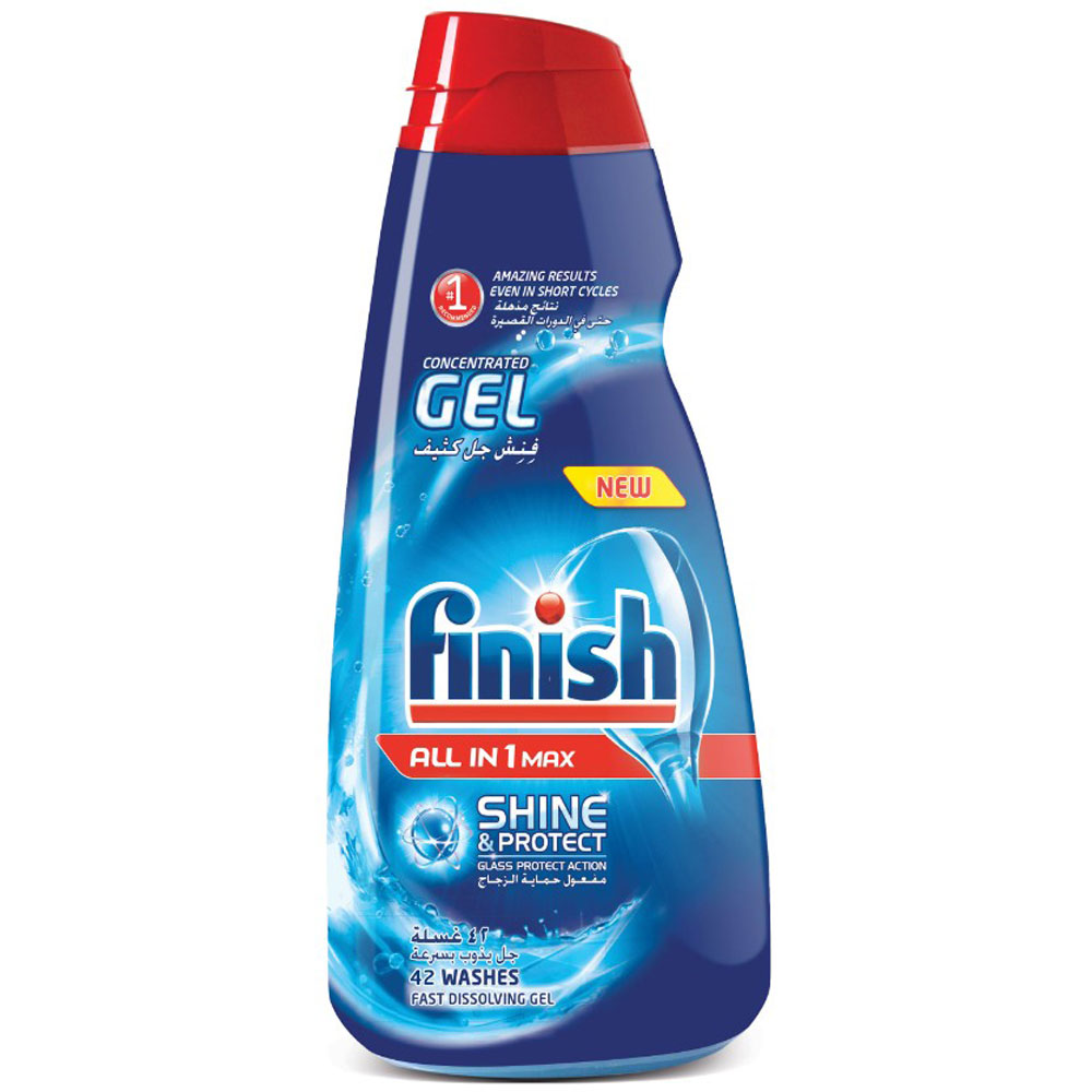 Order Finish - Dishwasher Detergent Concentrated Gel Regular Sparkle 1L ...