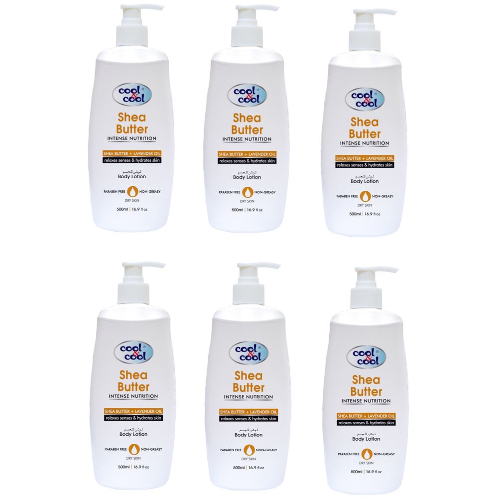 اطلب لوشن الجسم بزبدة الشيا 500×6 مل كول اند كول Cool & Cool Body ...