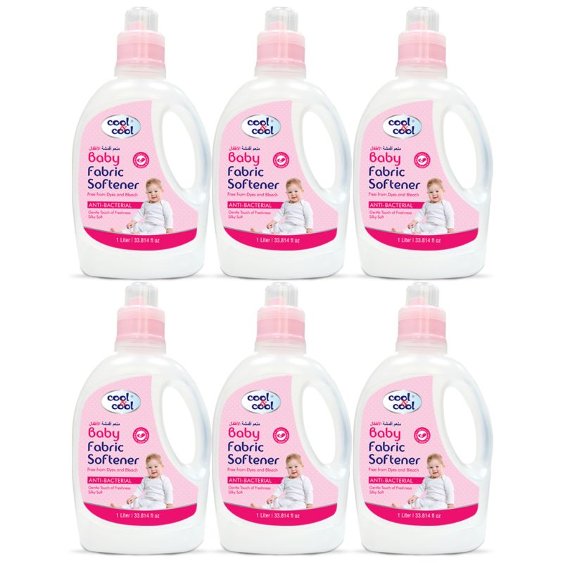 Cool & Cool Cool & Cool - Baby Fabric Softener 1L Pack Of 6 | Jomla.ae