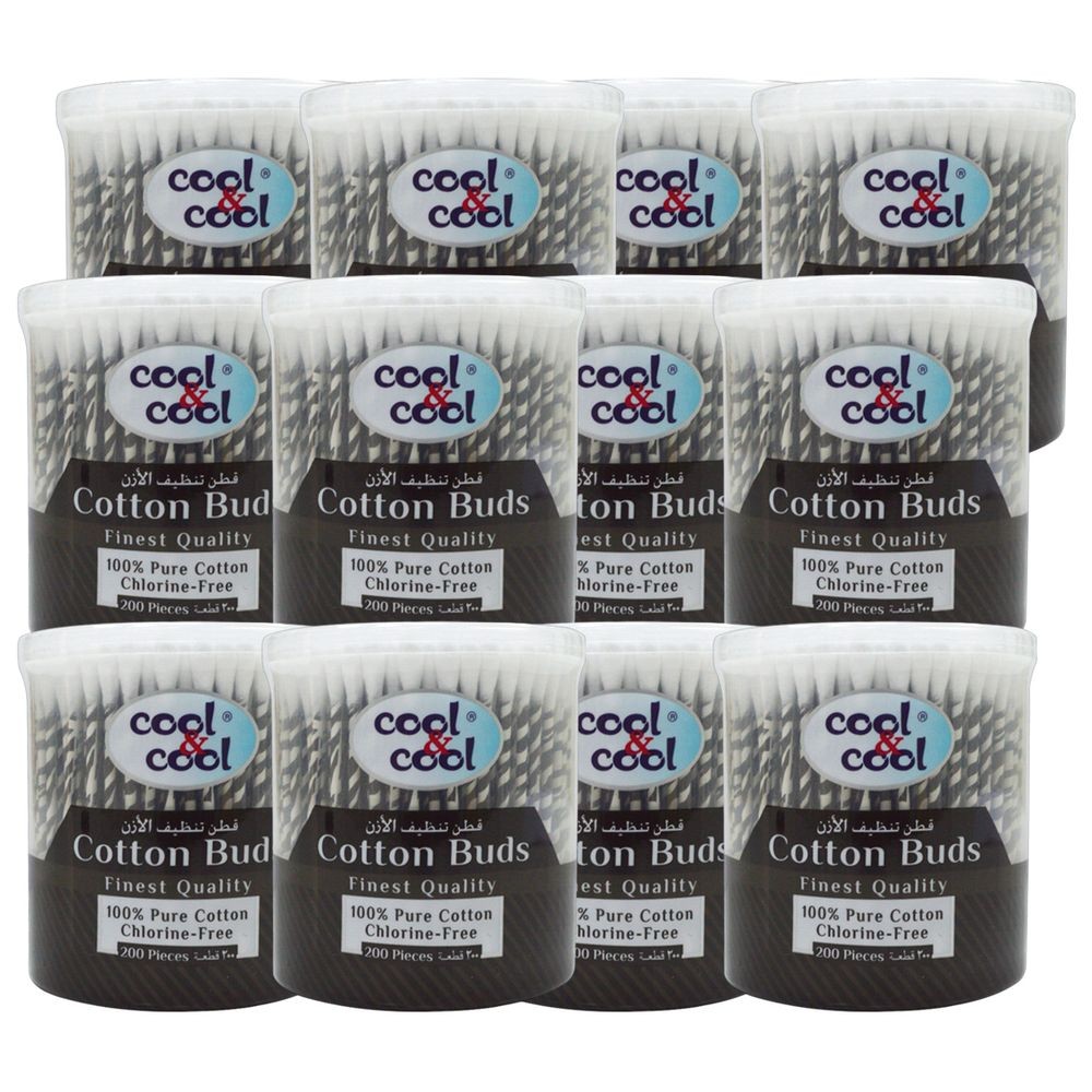 Order Cool & Cool Cool & Cool - 200 Cotton Buds Paper Sticks - Pack of ...