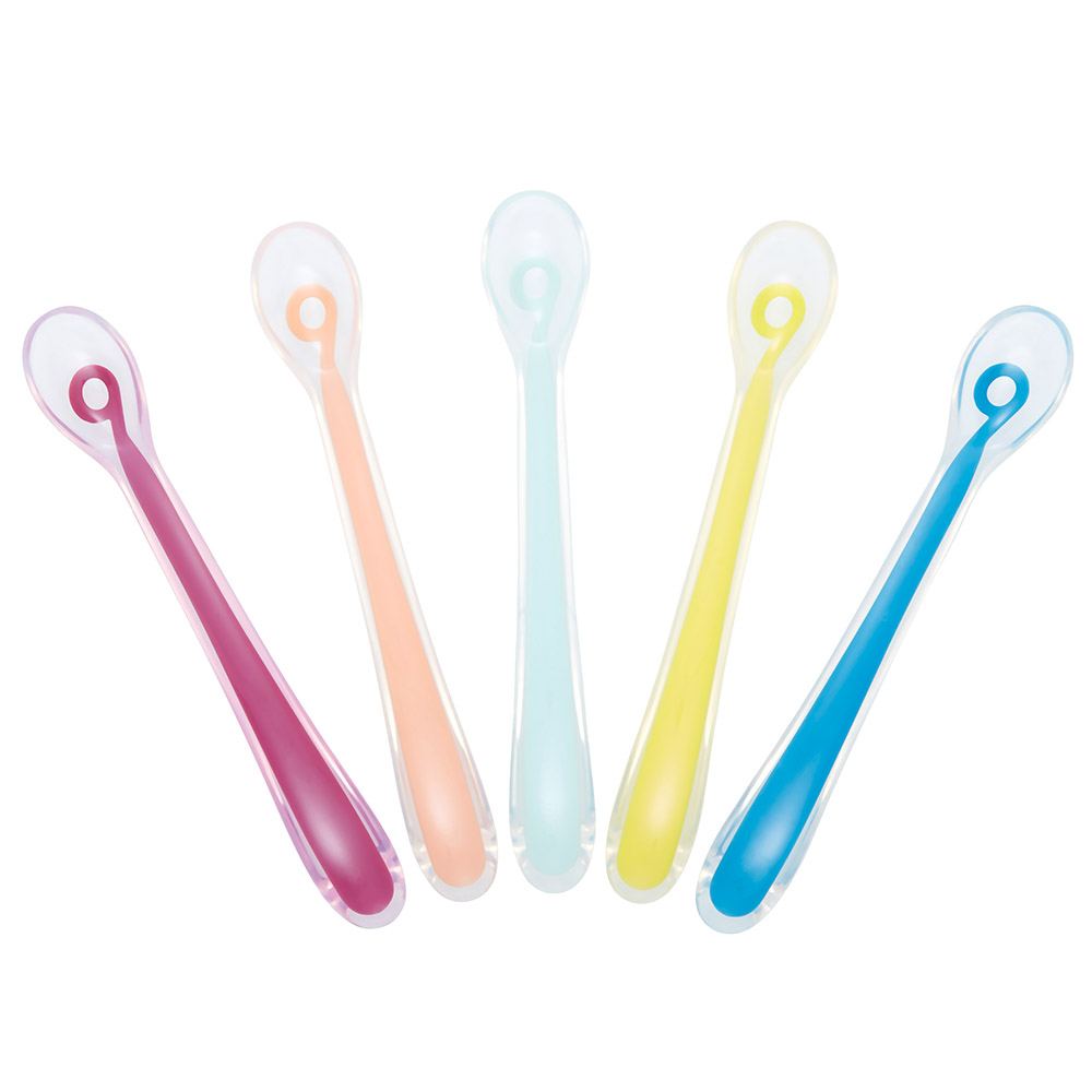 Order Babymoov - Silicon Spoons 1st Age Pack of 5 Now! | Jomla.ae