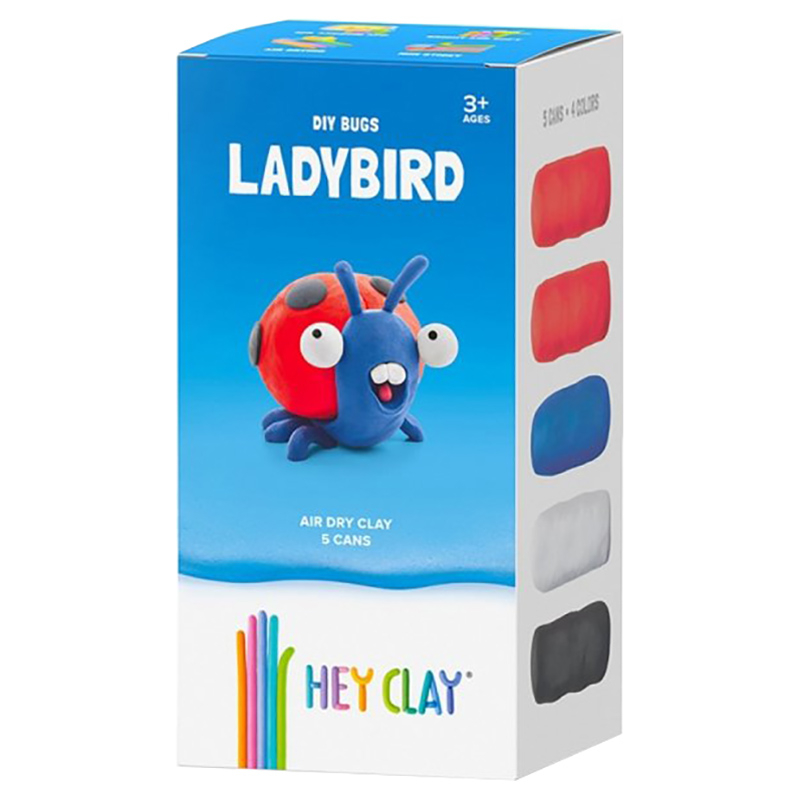 Order Hey Clay - Colorful Ladybird Modelling Air-Dry Clay - 5 Cans Now ...