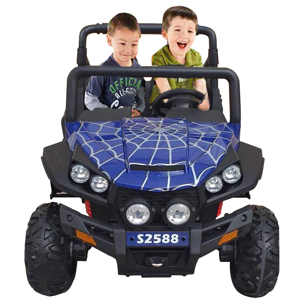 Order Megastar 2 Seater Army Edition SUV Trunker Ride On 12V Blue Now ...