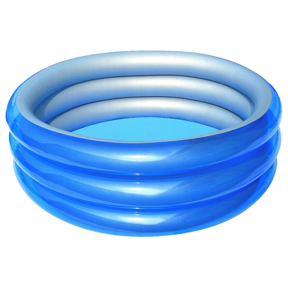 Order Bestway - Big Metallic 3 Ring Pool 150x53cm - Blue Now! | Jomla.ae