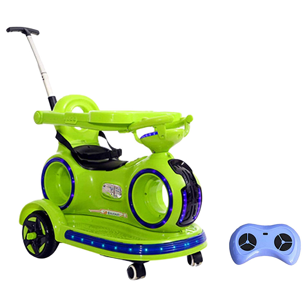 Megastar - 6V Flying Saucer Car w/ Pull Handle - Green | Jomla.ae