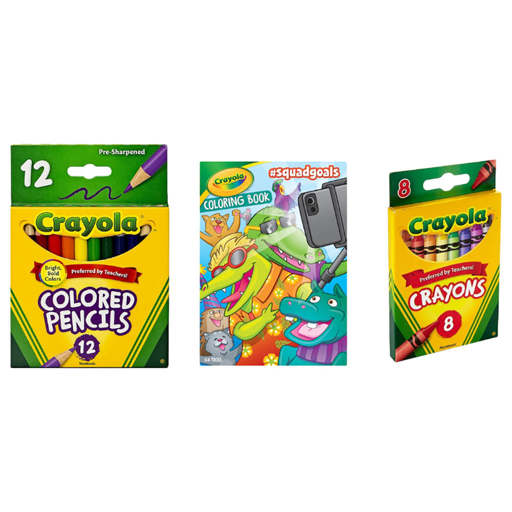 Order Crayola - Value Pack of 3 - Coloring Book, Pencil & Crayons Now ...