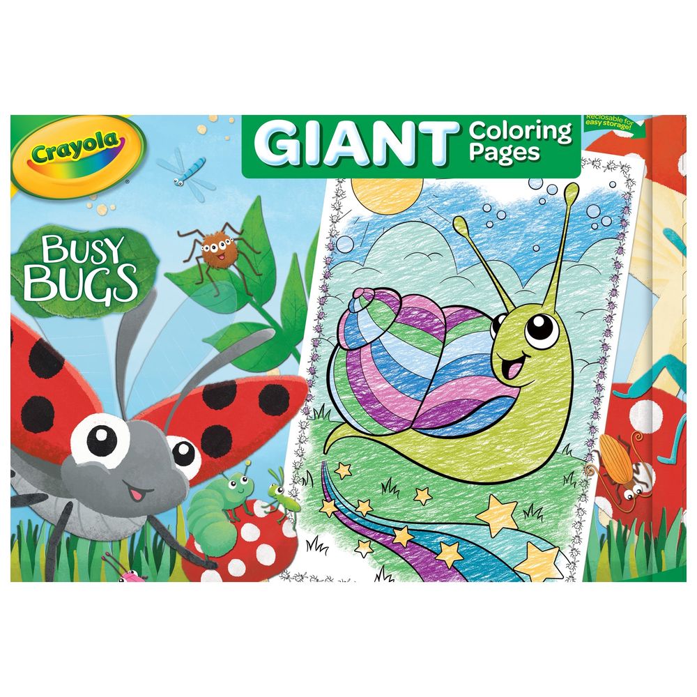 Order Crayola Busy Bugs: Giant Coloring Pages Now! | Jomla.ae