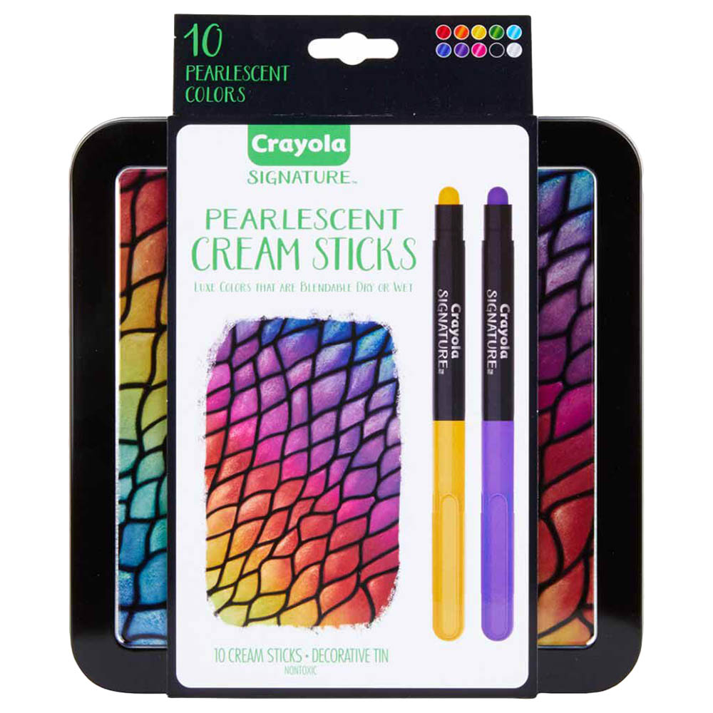 Order Crayola - Signature Pearlescent Cream Sticks - 10pcs Now! | Jomla.ae