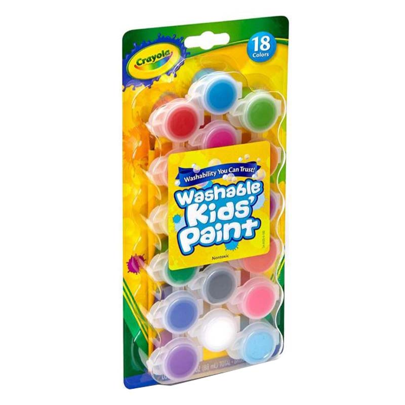 Kids Art Paint Crayola Washable Tempera Paint - 16 Oz Blue Paint For ...