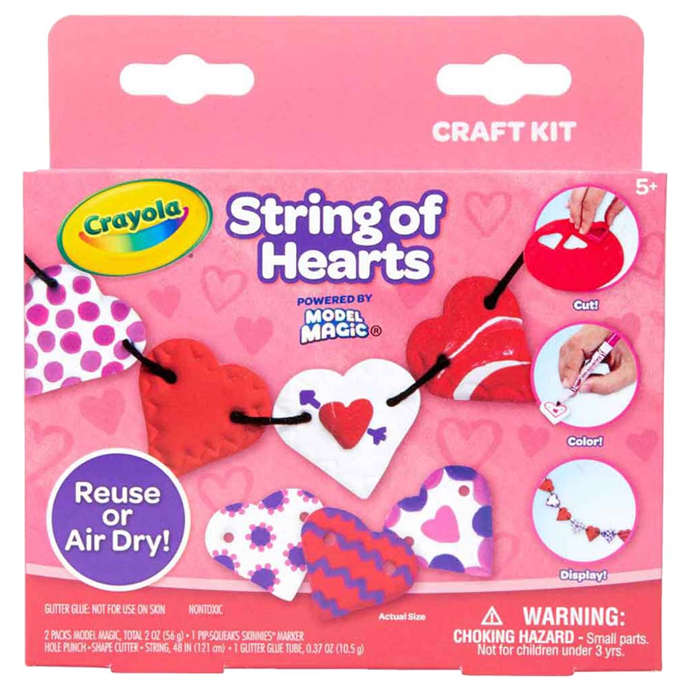 Order Crayola - Model Magic Heartstring Garlands Now! | Jomla.ae