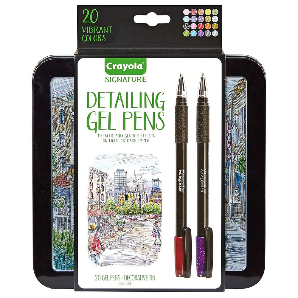 Order Crayola - Signature Detailing Gel Pens - 20pcs Now! | Jomla.ae