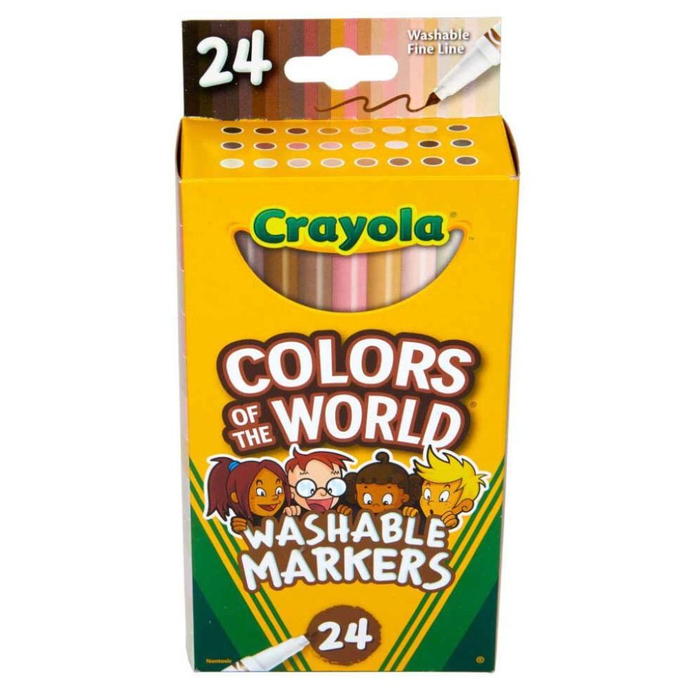 Order Crayola - Colors of the World Fine Line Washable Skin Tone ...