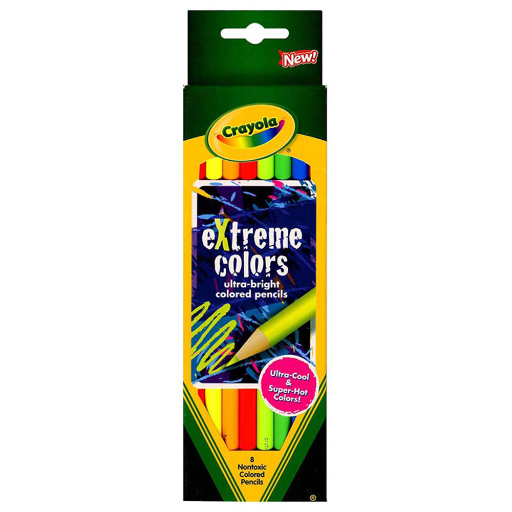 Crayola - 8 Extreme Colors Pencils | Jomla.ae