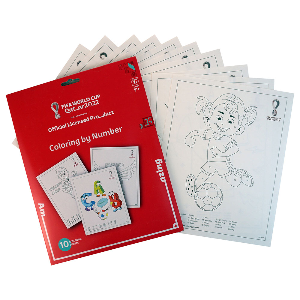 Order Fifa - World Cup Qatar 2022 Football Colouring by Number Now ...