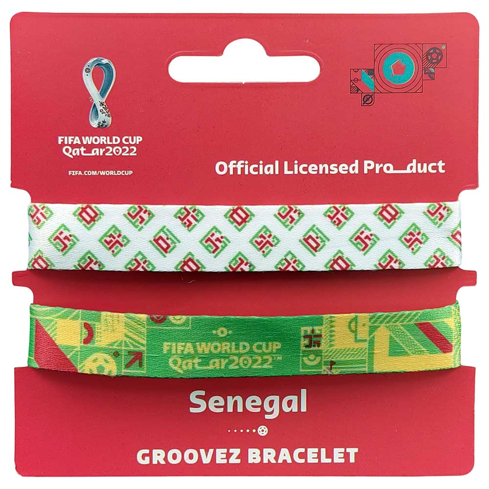 Fifa - World Cup Qatar 2022 Groovez Bracelet - Senegal | Jomla.ae