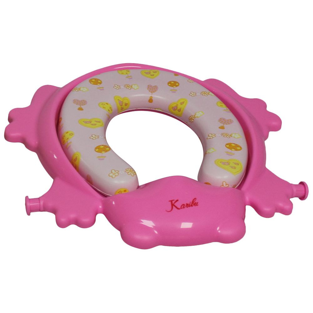 Karibu - Frog shape Cushion Potty seat with Ladder - Pink | Jomla.ae