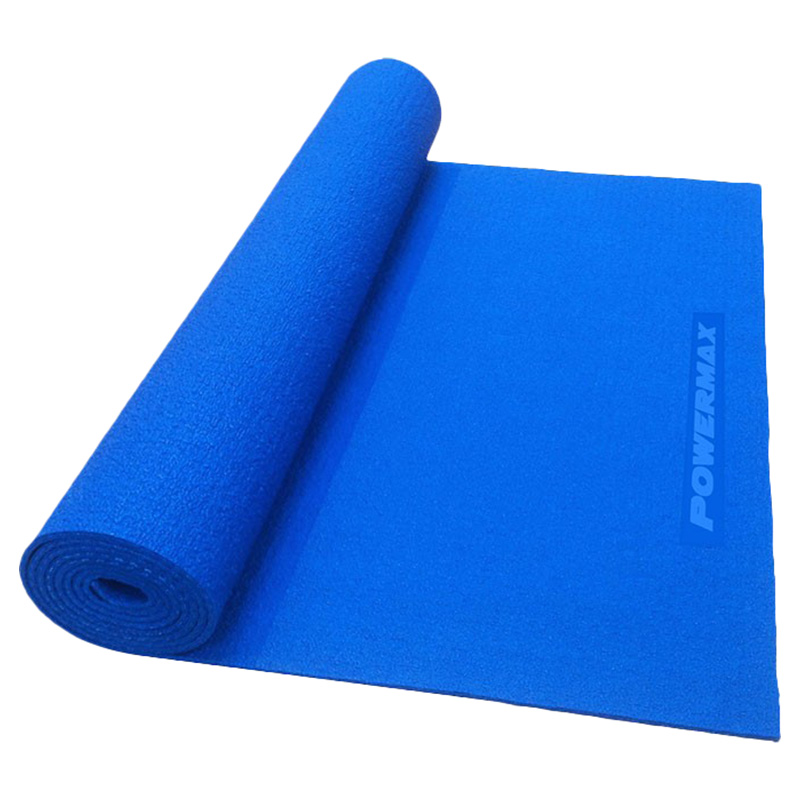 Order Powermax - Yoga Mat - 4mm - Blue Now! | Jomla.ae