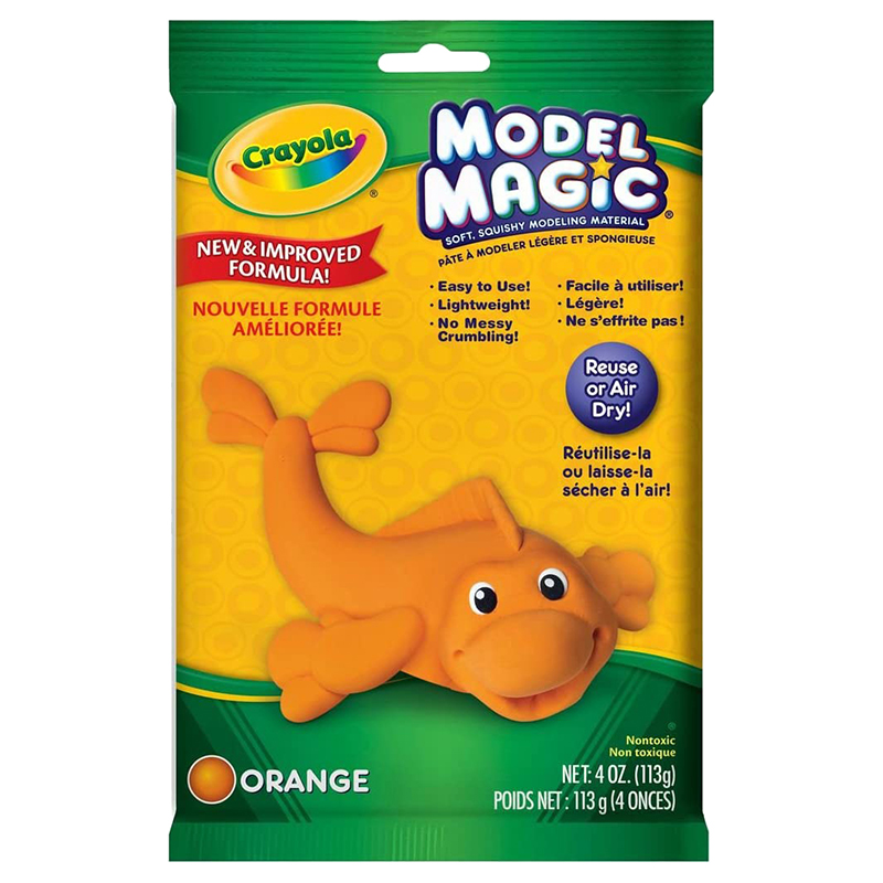 Crayola - Model Magic, 4-oz Pouch - Neon Orange | Jomla.ae