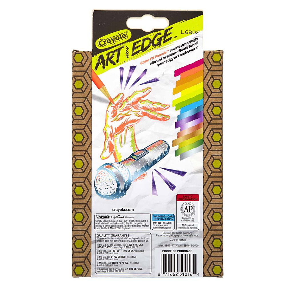 Order Crayola - Art with Edge Color FX Pencils 16 Count Now! | Jomla.ae