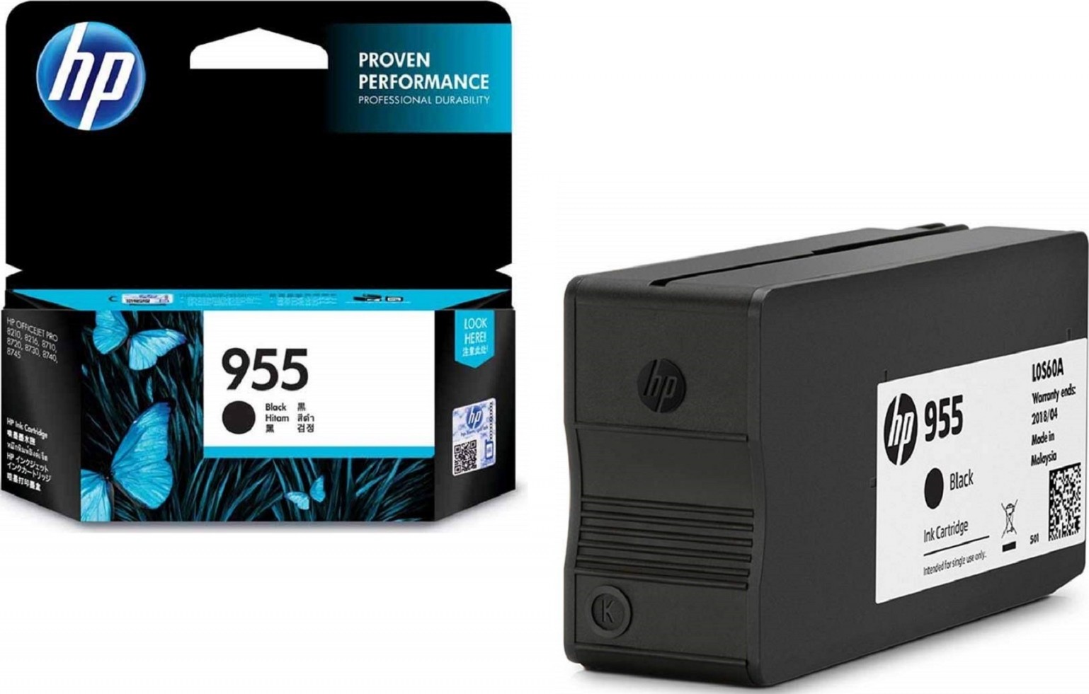 اطلب حبر طابعة hp 955 لون أسود بإنتاجية 1000 صفحة HP Original Ink ...
