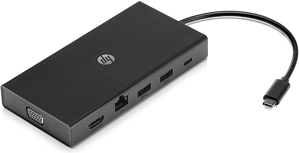 Order HP Travel USB-C Multi Port Hub, USB-C Pass Through Charging, 1 Gbps RJ45 Ethernet Port ...