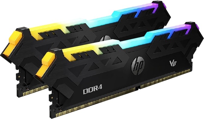 Order HP V8 RGB RAM 16GB 2 x 8GB DDR4 3600mHz U-Dimm CL18 | 8MG07AA Now! | Jomla.ae