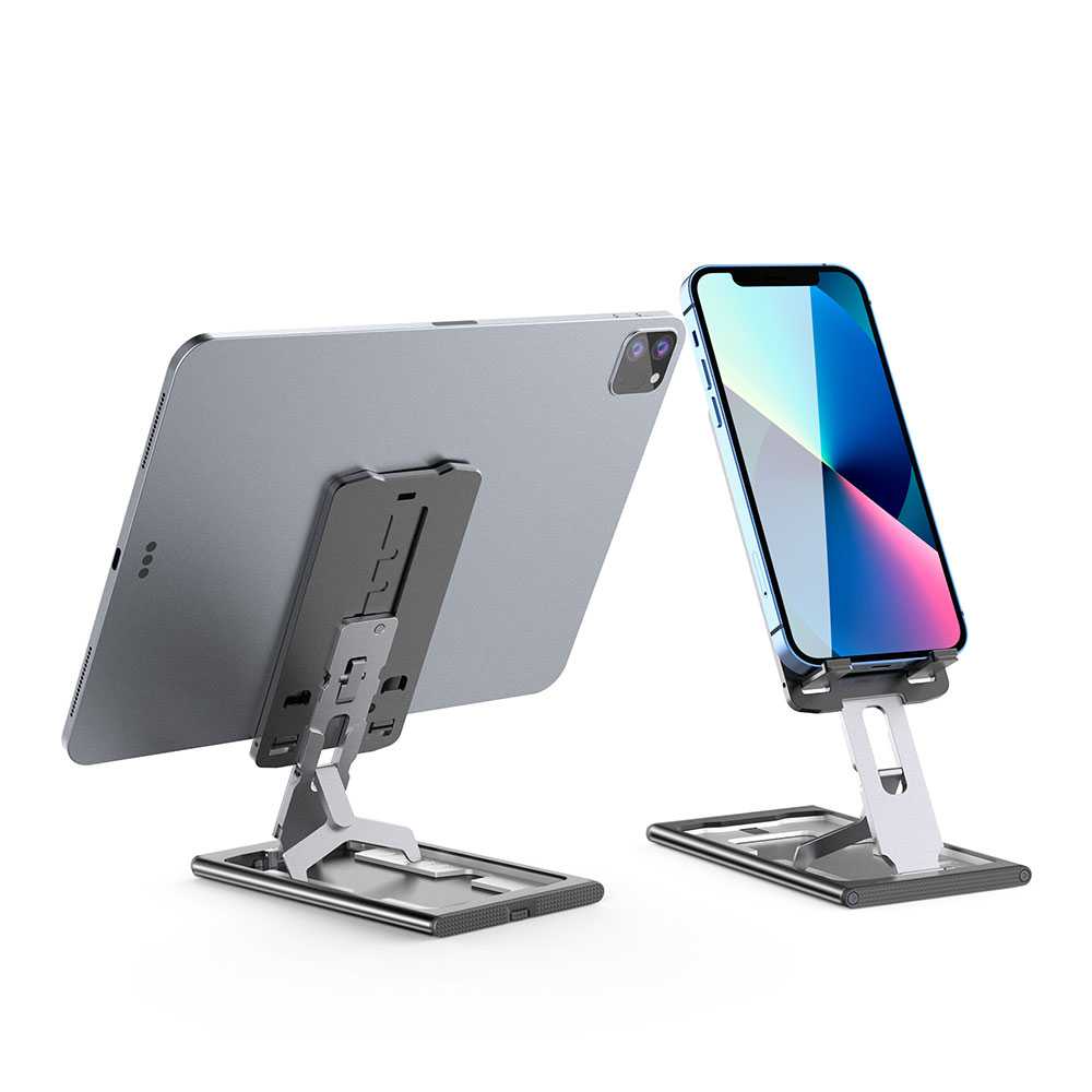 Ahastyle Adjustable Aluminum Mobile Phone Stand - Dark Grey [ WG69-DGY ...