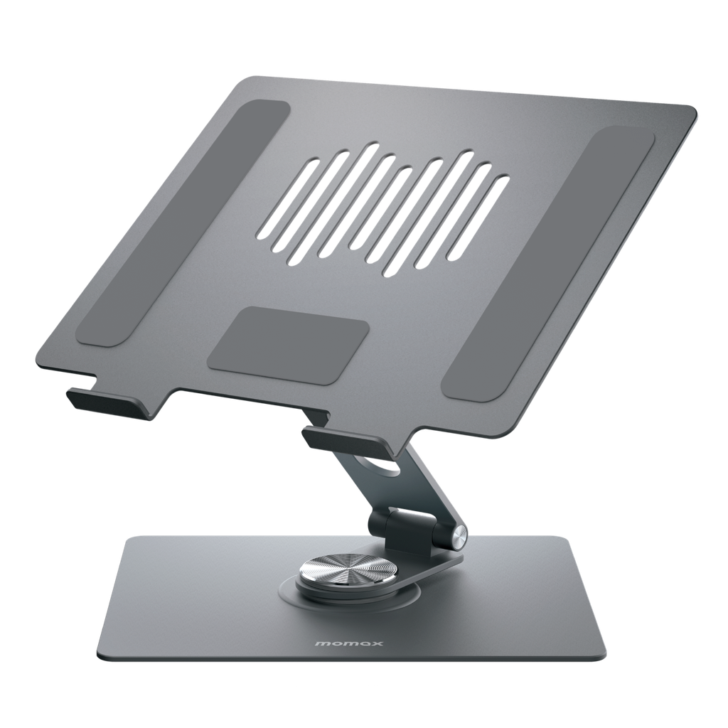 Order Momax fold stand rotatable laptop stand space grey Now! | Jomla.ae