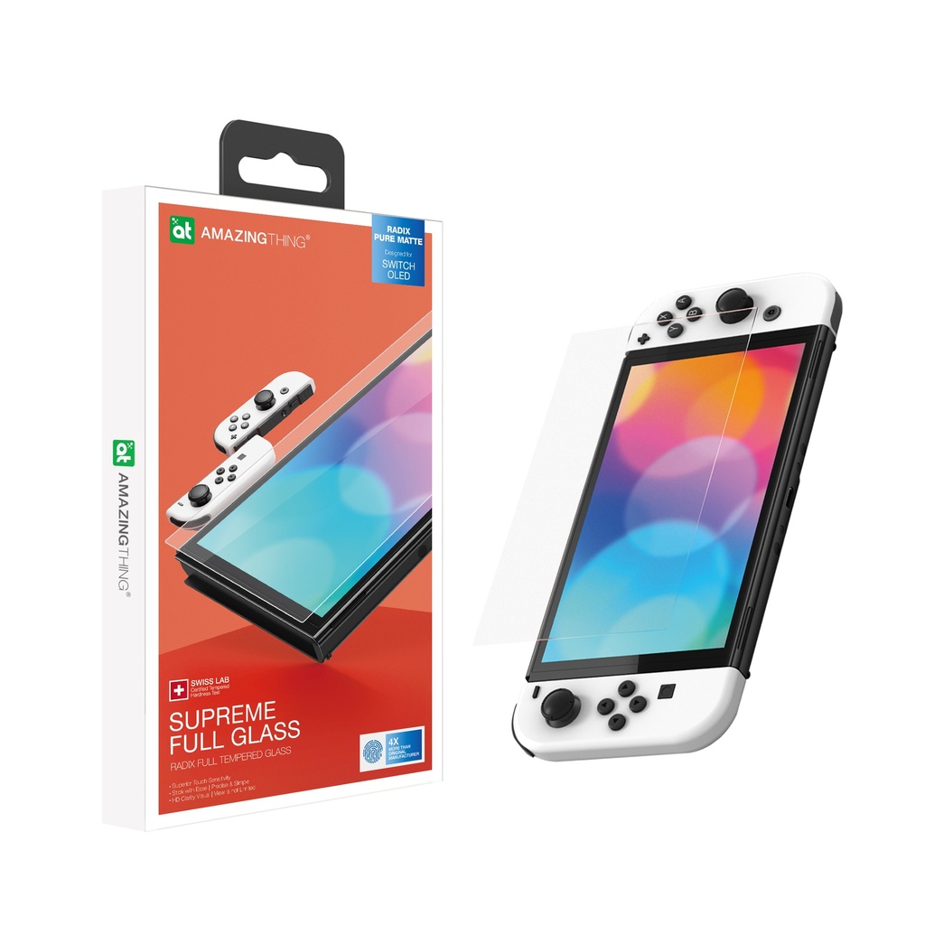 Order At nintendo switch oled 7" 2021 supreme glass duo-set 2x glass ...