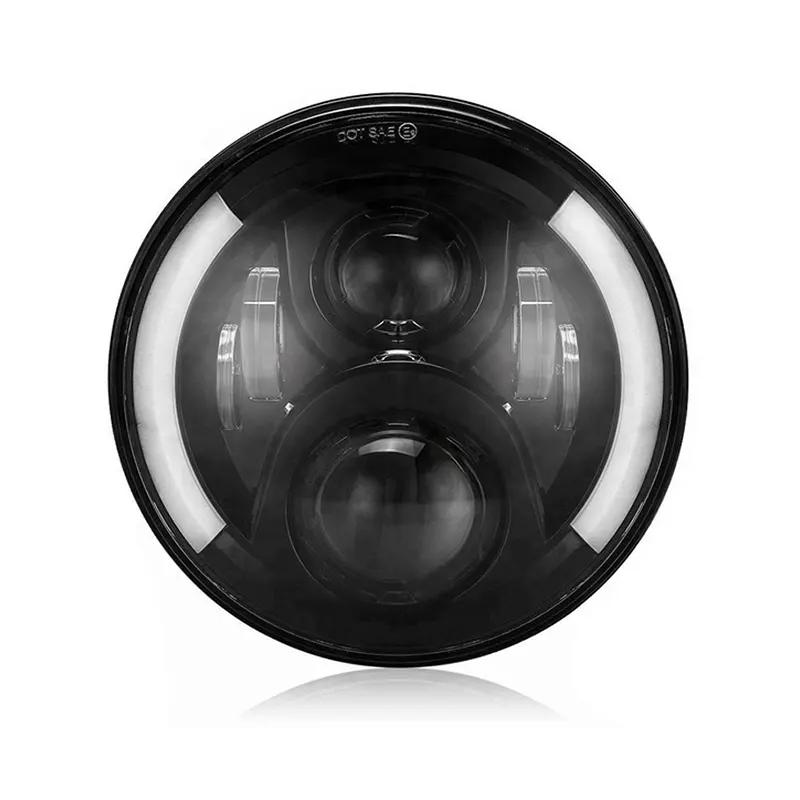 Order Toby's Jeep 7 inch LED Headlight Halo Angel Eyes, JP 7 WY, Round ...