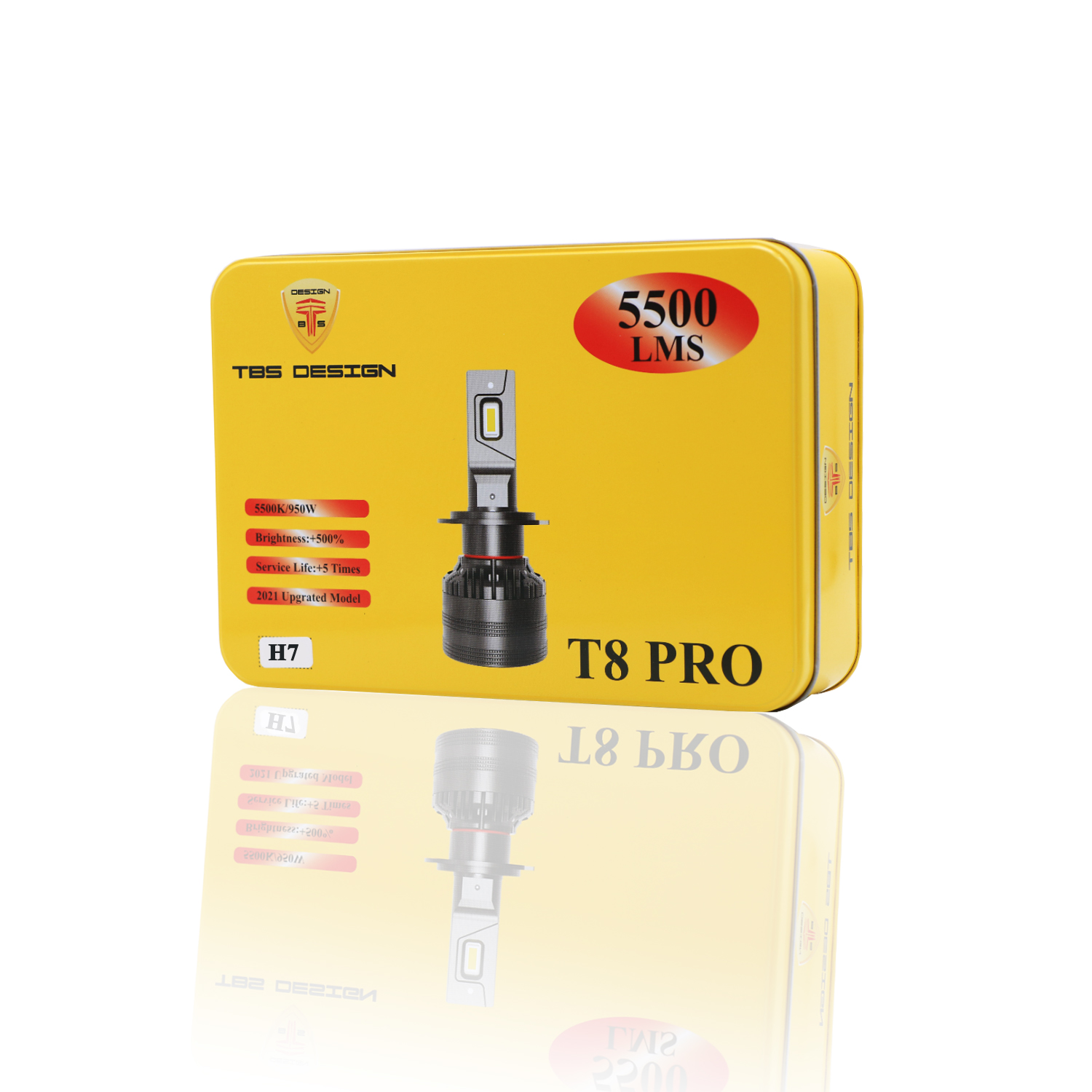 اطلب لمبات ليد لللسيارات تي 8 برو H7 للمصابيح الامامية 55 واط 5500 كلفن توبيز Toby's T8 PRO H7 ...