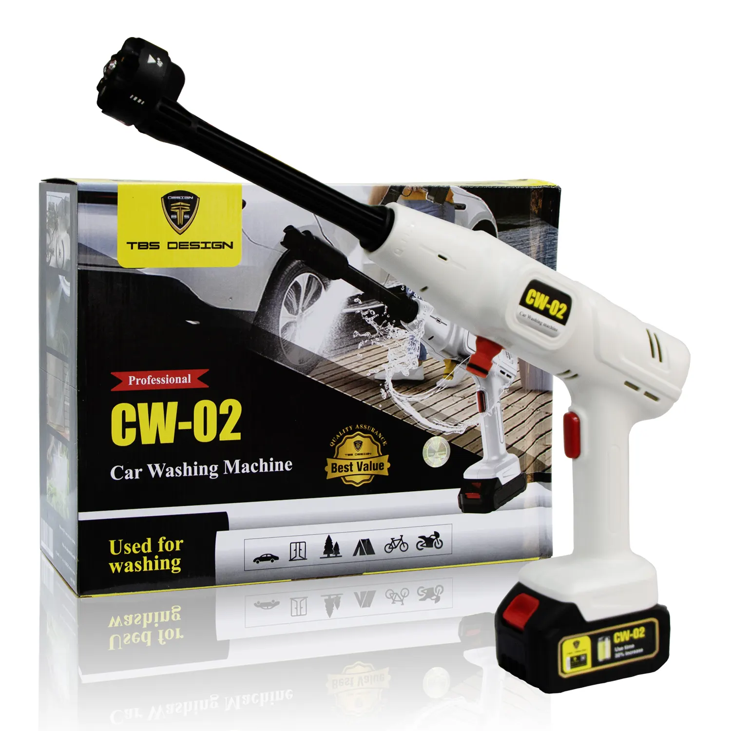 Order Toby's TBS CW-02 Cordless high pressure car wash tool with full ...
