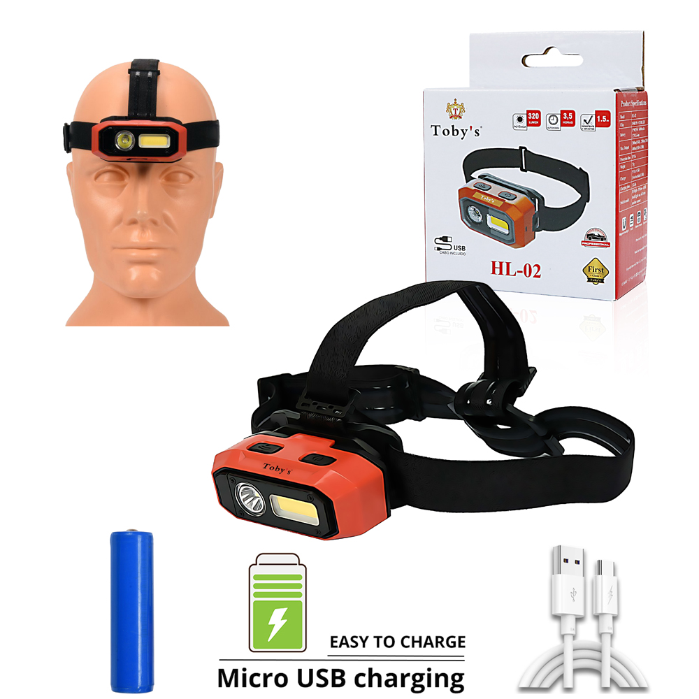 Order Toby's Tobys HL-02 LED Head Torch COB Headlamp Headlight Running ...