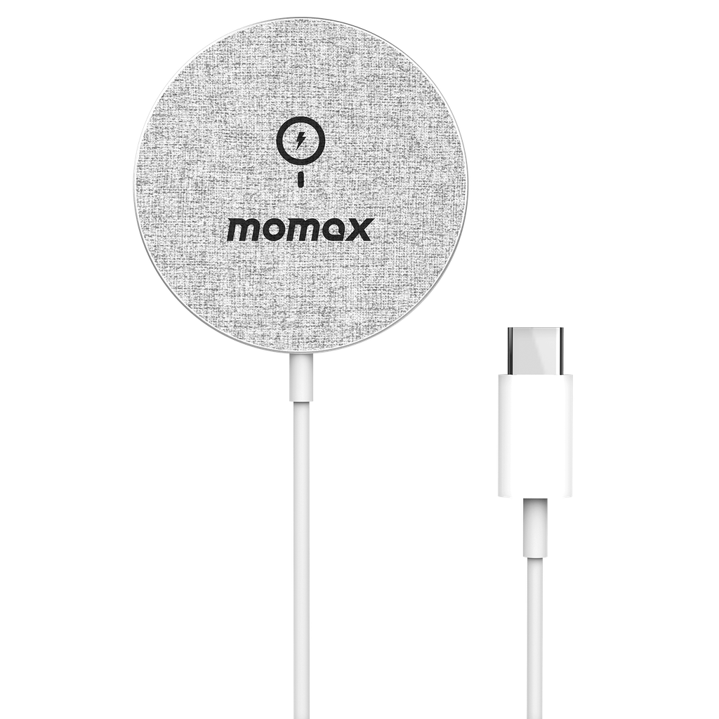 Order Momax q. Mag magnetic wireless charger light gray Now! | Jomla.ae