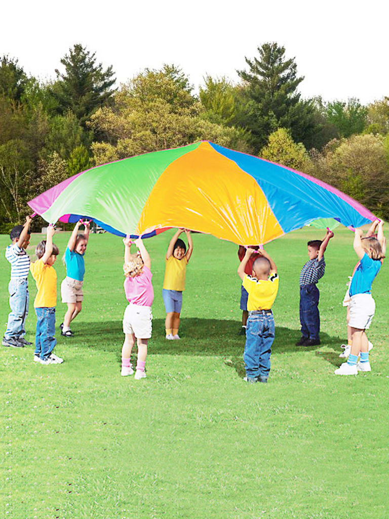 Dawson Sports Rainbow Parachute Size 4m diameter | Jomla.ae